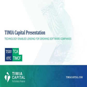 Timia Capital August 2018 Presentation | PPT