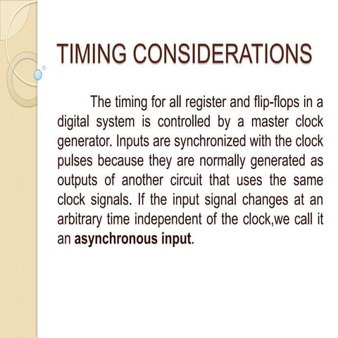 Timing Considerations Pptx