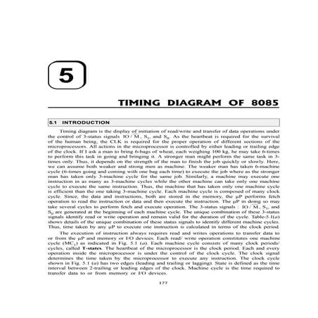 Timing diagram 8085 microprocessor