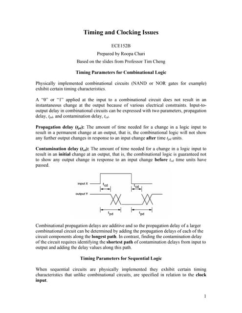Vlsi Static Timing Analysis Timing Checks Part 3 Pdf 3849