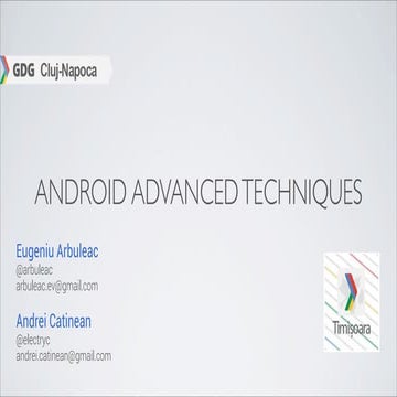 Android Advanced Techniques | PDF | Operating Systems | Computer ...