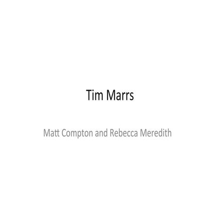 Tim marrs presentation | PDF