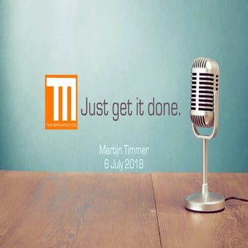 Timmer Marketing presentation July 18 | PDF