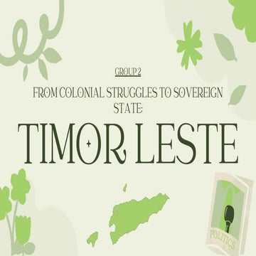 TIMOR LESTE Politics and governance ppt- | PDF