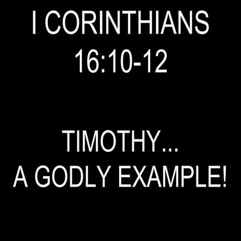 Timothy | PPT