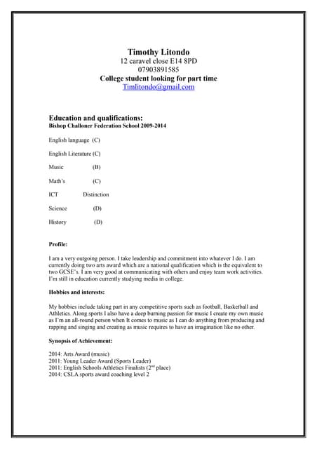 Curriculum vitae | PDF