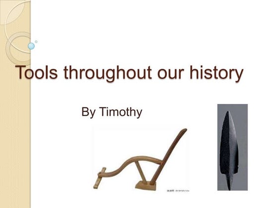 Tools used by early people | PDF