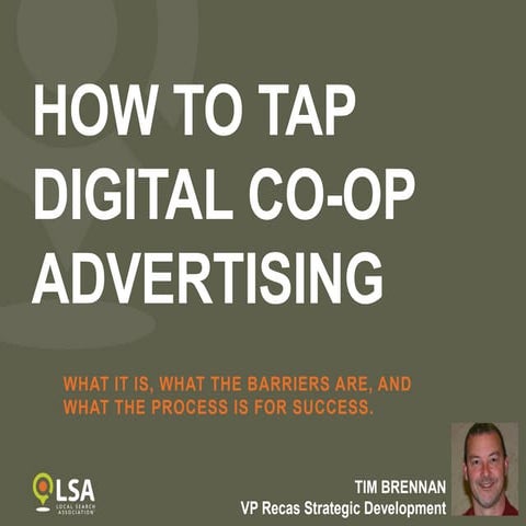 How to Tap Digital Co-op Advertising | PPT