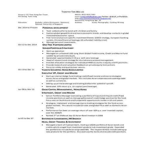 Tim resume 2018 | PDF