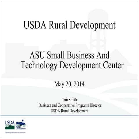 Tim Smith's USDA-RD Presentation | PPT