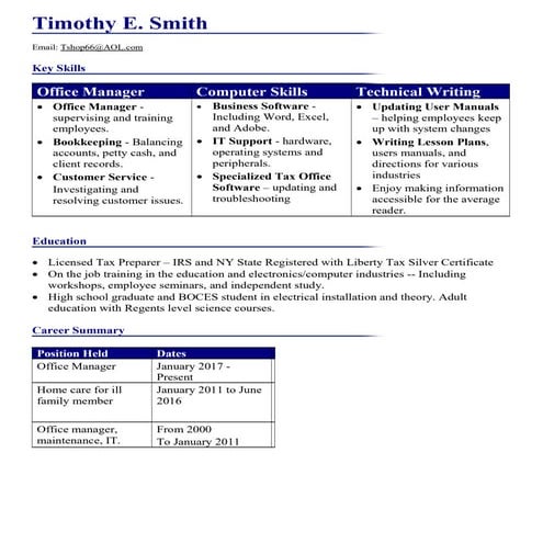 Tim smith resume linked in | PDF