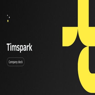 Timspark Software Development and Consulting Company Deck | PDF