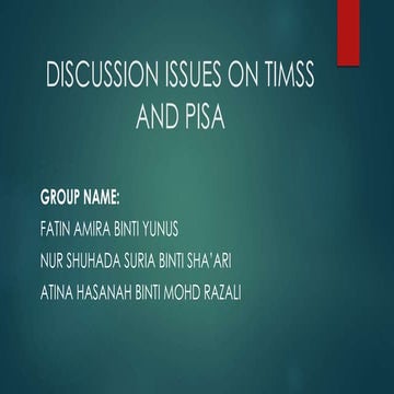 Timss and pisa | PPT