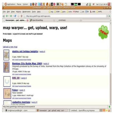 OSM Map Warper | ODP