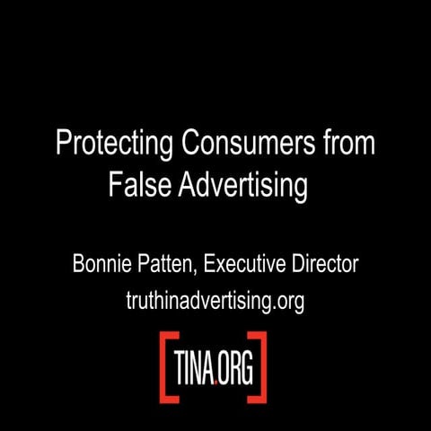 Truth in Advertising-National Consumer Protection Week | PPTX