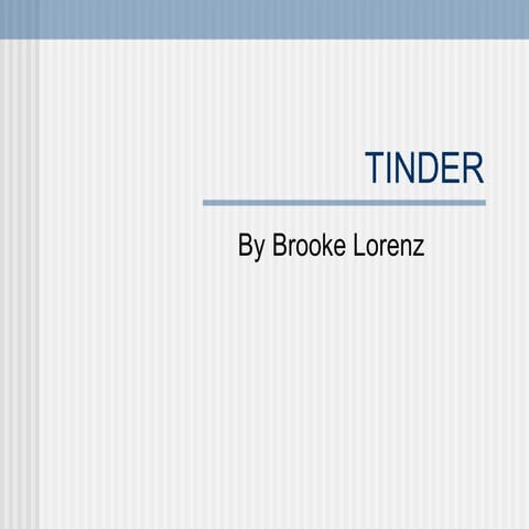Tinder | PPT