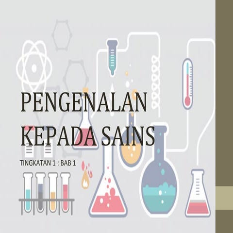 tingkatan 1 (bab 1) : pengenalan kepada sains | PDF