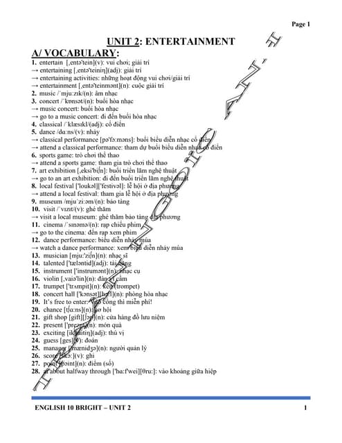 TIẾNG ANH 10 - BRIGHT - UNIT 1.docx