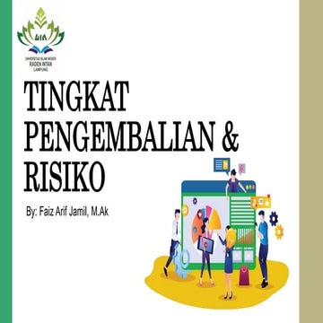 Tingkat pengembalian & risiko | PPTX