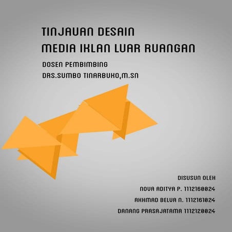 Tinjauan desain media iklan luar ruang @mrBolddd | PDF