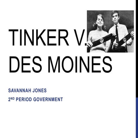 Tinker v. Des Moines | PPTX