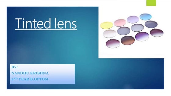 Fitting assessment of soft contact lens | PPT
