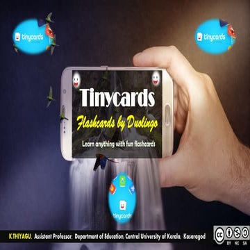 Tinycards - Learn anything with fun flashcards - Thiyagu | PPT