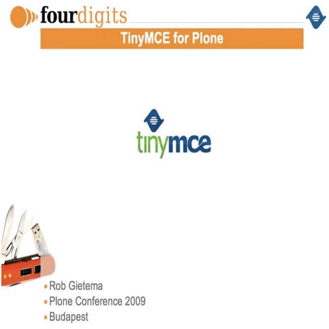 TinyMCE for Plone 4 | ODP