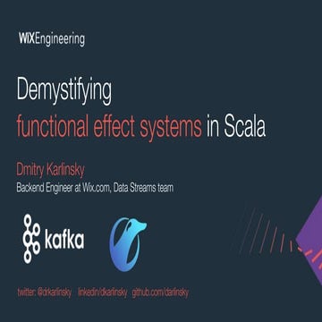 Demystifying functional effect systems in Scala | PPT