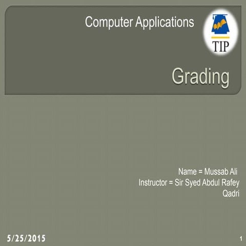 Grading | PPTX