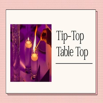 Tip top table top | PPT