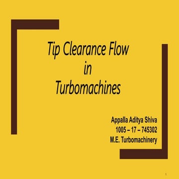 Tip clearance flow | PPTX