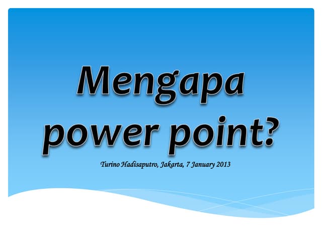 Cara Membuat Bahan Presentasi | PDF