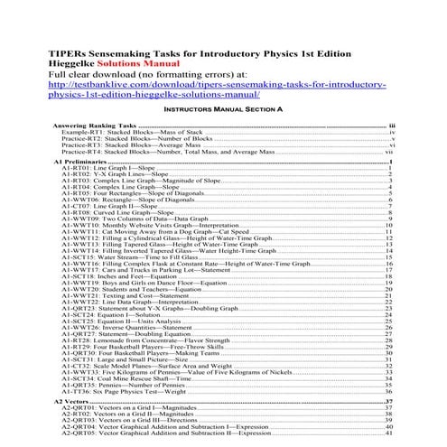 Tipers sensemaking tasks for introductory physics 1st edition hieggelke solutions manual | PDF