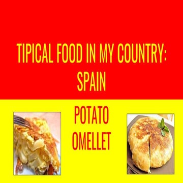 Tipical spanish food | PPTX
