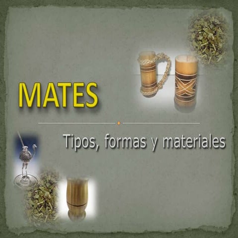 Mates, formas y materiales | PPTX