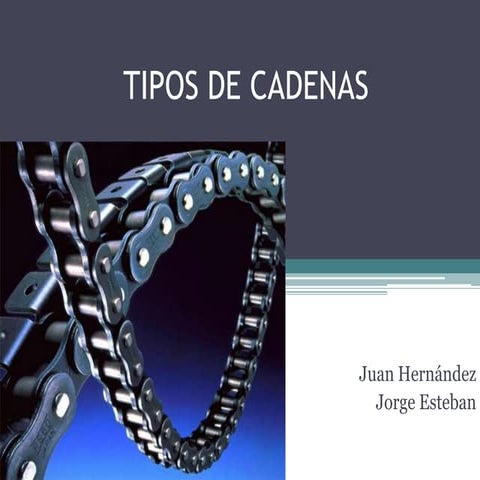 Tipos de cadenas jorge esteban y juan hernã¡ndez | PPTX