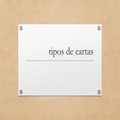 Tipos de cartas | PDF