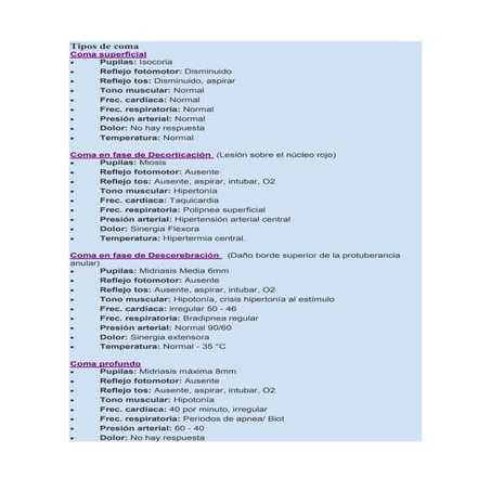 Tipos de coma | DOCX