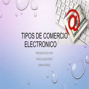 Tipos de comercio electronico | PPT