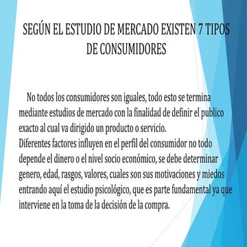 TIPOS DE CONSUMIDORES | PPTX