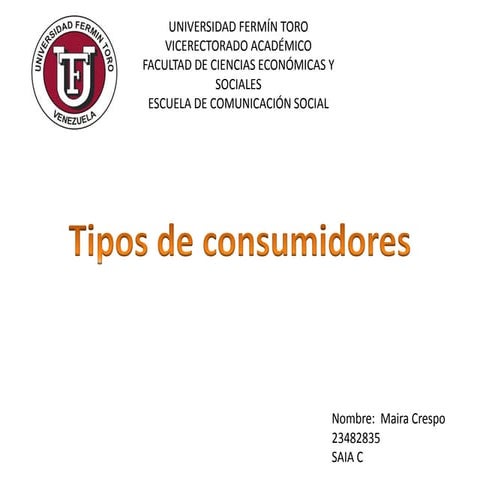 Tipos de consumidores | PDF