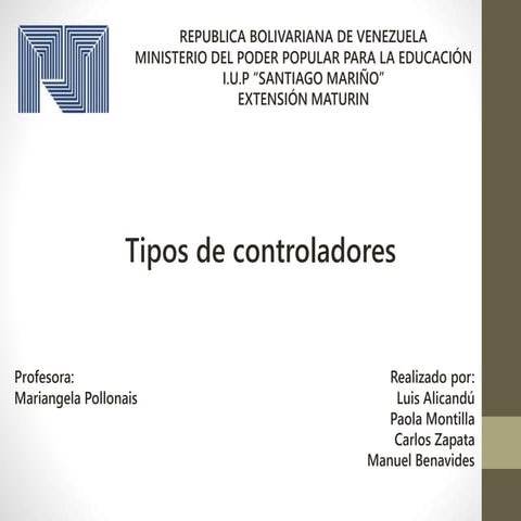 Tipos de controladores | PPTX