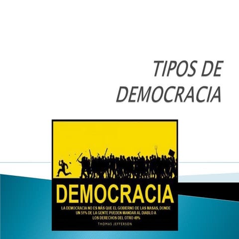 Tipos de democracia | PPT