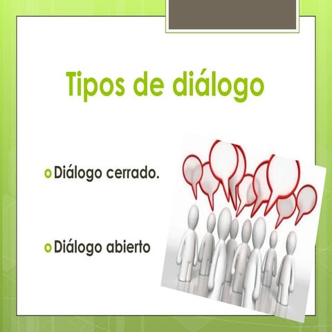 Tipos de diálogo | PPTX