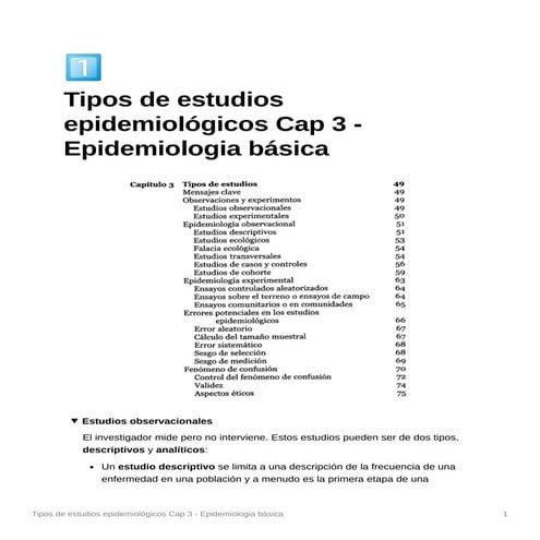 ESTUDIOS Epidemiológicos Observacionales ECOLOGICOS.ppt