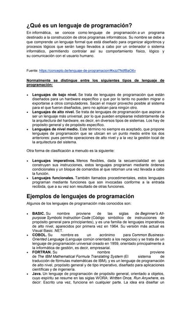 4 lenguajes de programacion.. (1) | PPTX