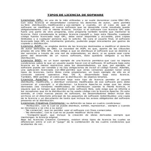 Modelo de licencia de software | XLSX