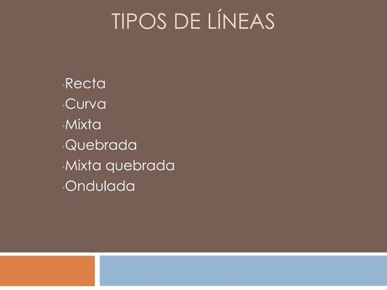 Clasificación de las Líneas | PPT