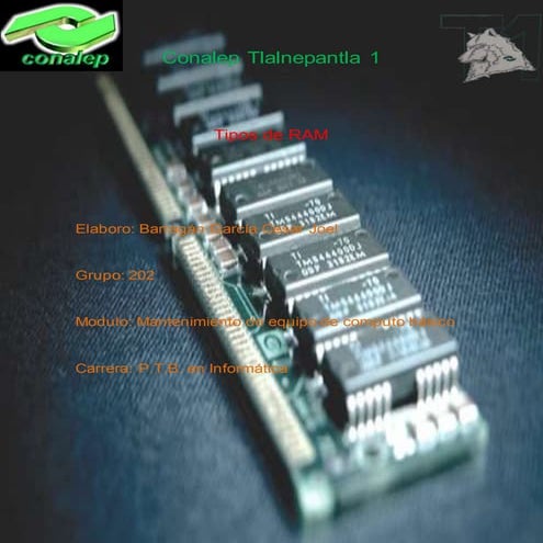 Tipos de memoria ram | DOCX